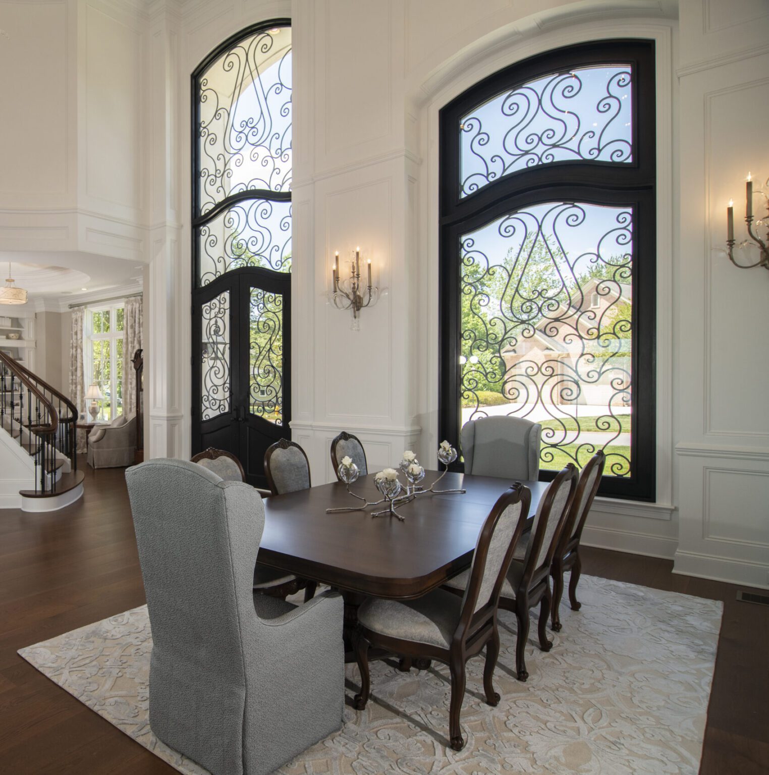 Custom Iron Ornate Window - Clark Hall Doors & Windows